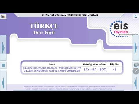 Türkçe   - Dillerin Sınıflandırılması 📝