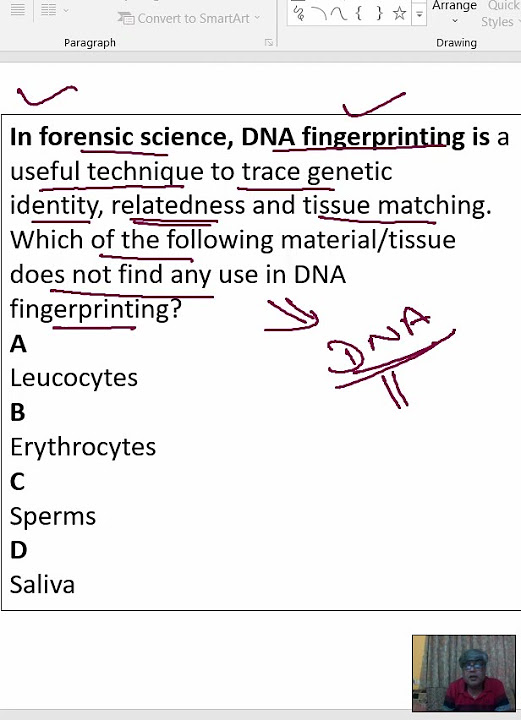 In forensic science, DNA fingerprinting is a useful technique to trace ...