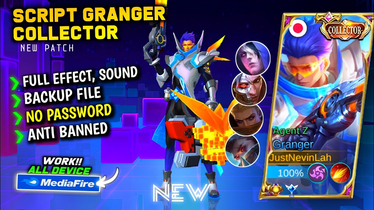 New Script Skin Granger Collector Terbaru || No Password || Full Effect ...