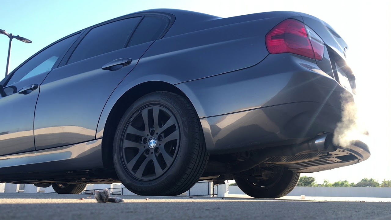 2006 BMW 325xi Muffler and Resonator Delete - YouTube
