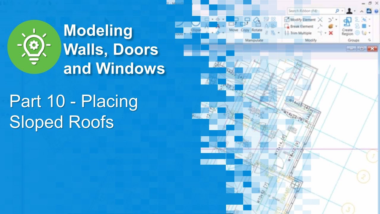 Part 10 - Placing Sloped Roofs in OpenBuildings Designer - YouTube