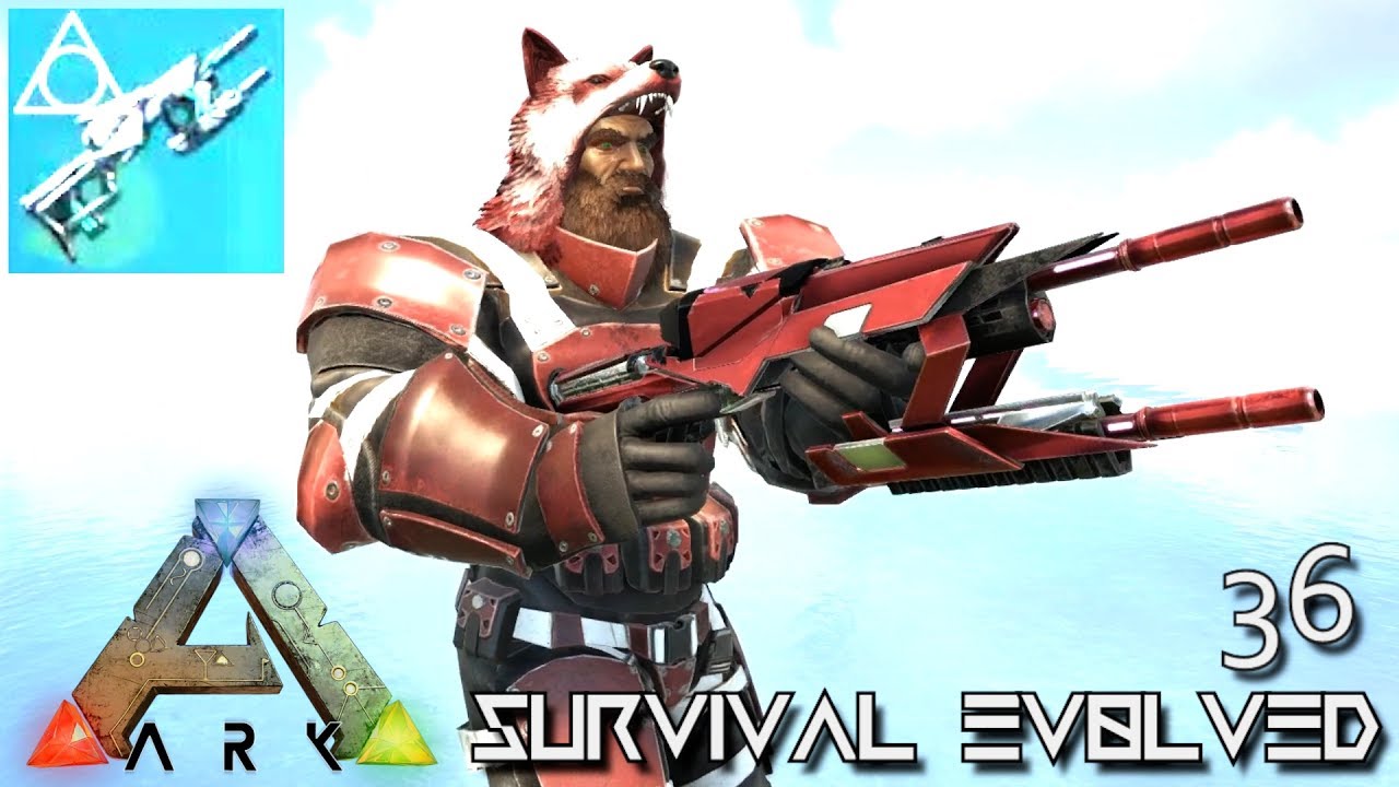 ARK: SURVIVAL EVOLVED - PRIME TEK RIFLE GUN UPGRADE & ALPHA BRONTO ...