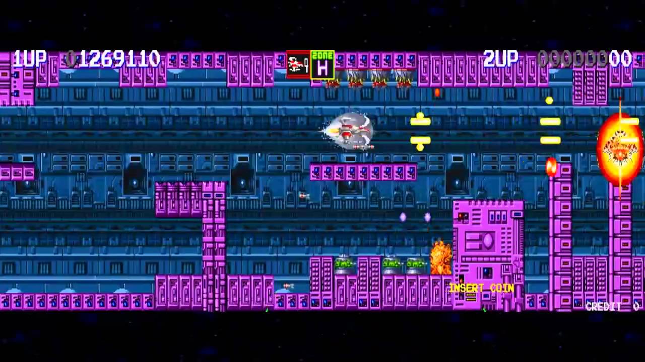 [HD] Darius 2 Zone H 1989 Taito Mame Retro Arcade Games - YouTube