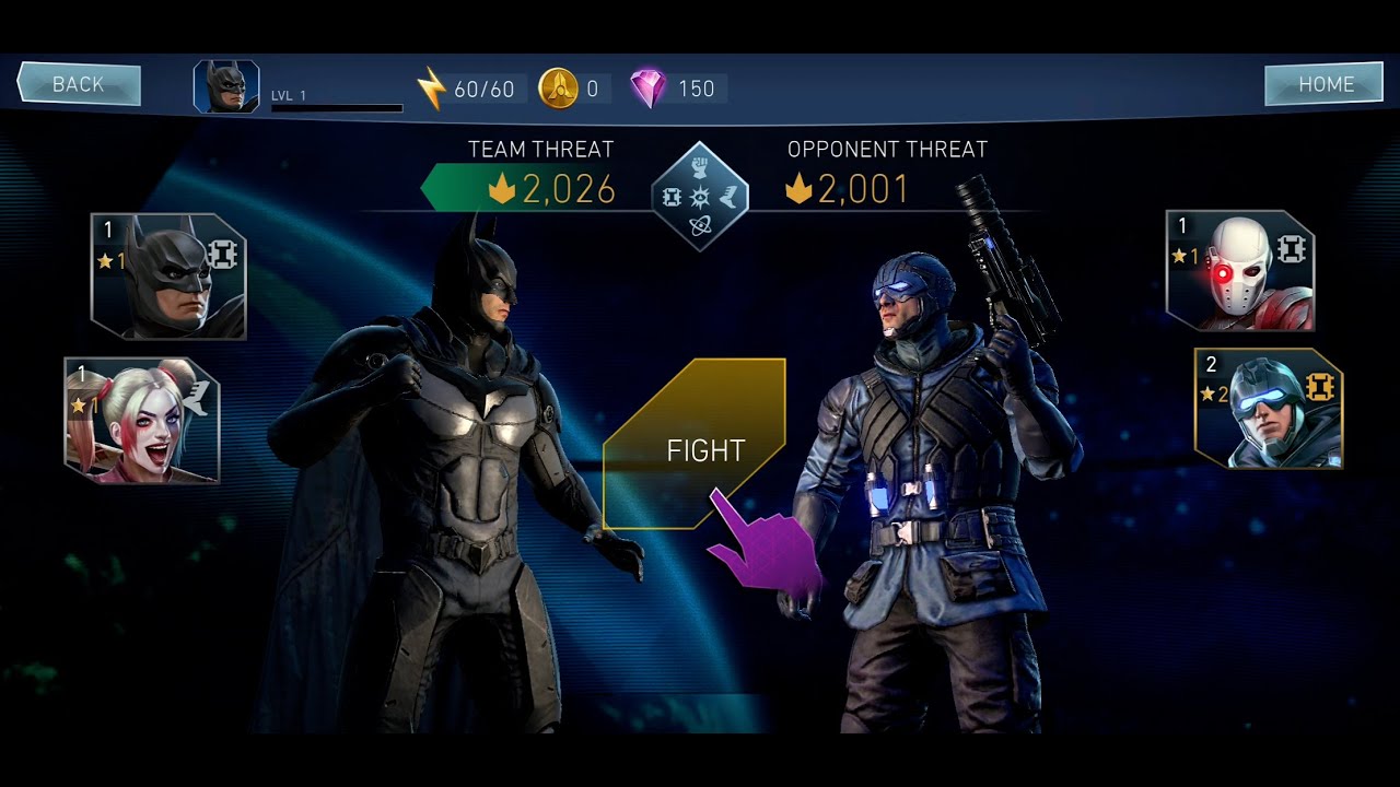 Batman & Harley Quinn VS Deadshot & Captain Cold - Injustice 2 - YouTube