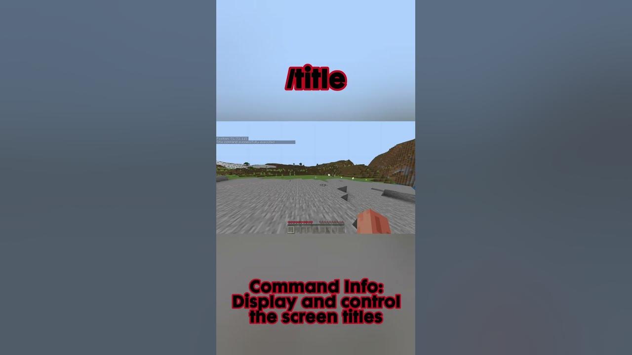 How To Use The title Command In Minecraft Bedrock minecraft bedrock how-to-use-the-title-command-in-minecraft-bedrock-minecraft-bedrock