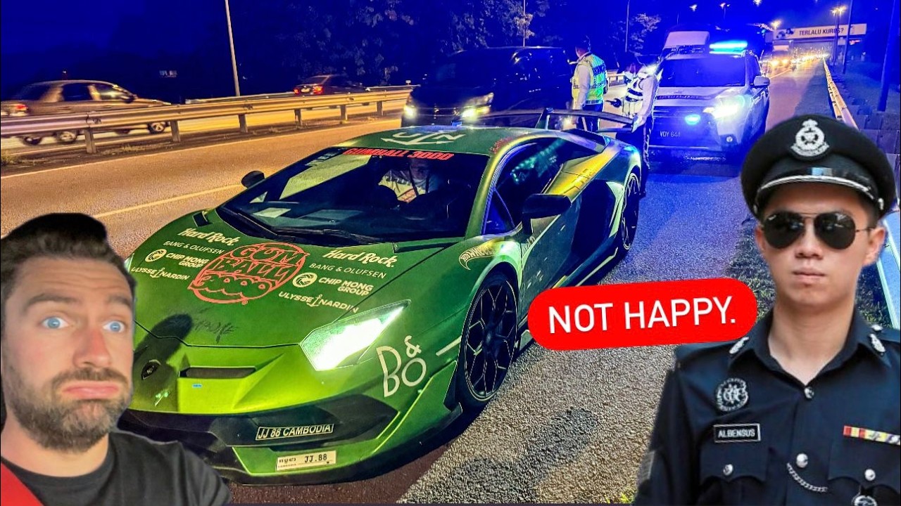 MALAYSIAN POLICE NOT HAPPY WITH LAMBORGHINI FOR THIS! - YouTube