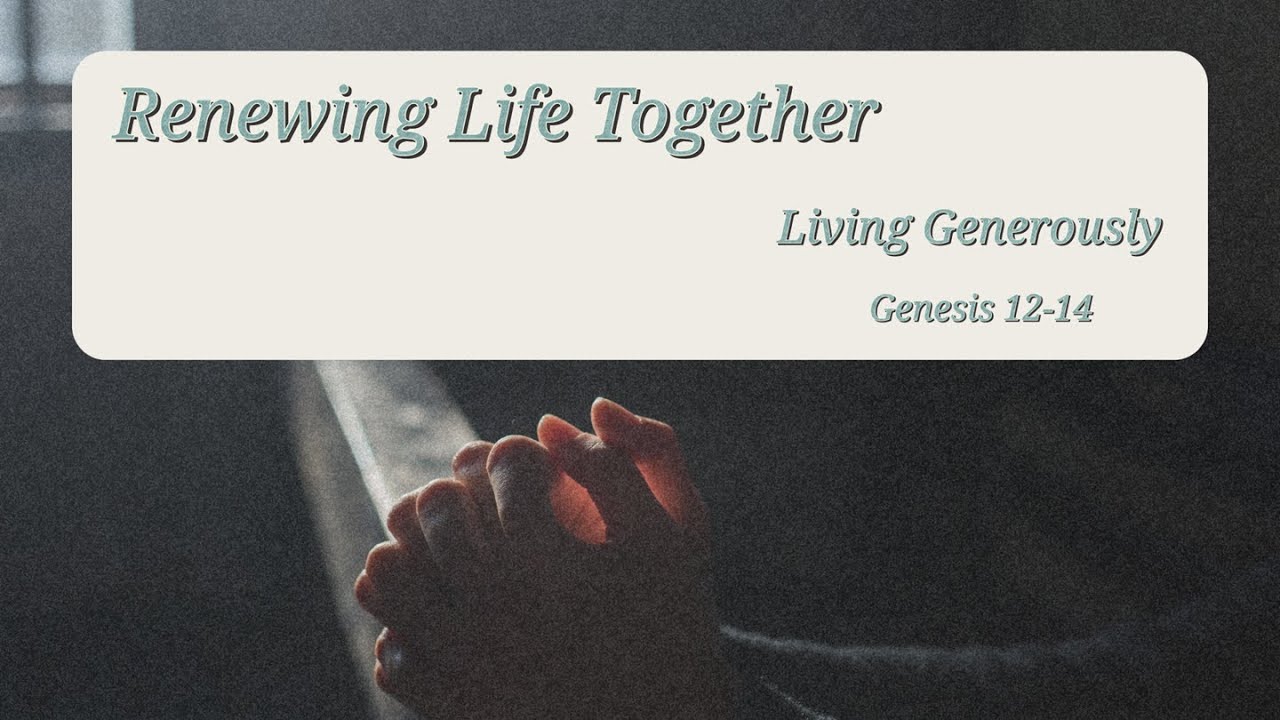 Living Generously - YouTube