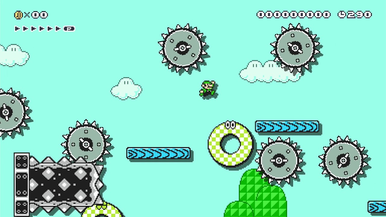 blue plats, grinders & also more by Seddie 🍄 Super Mario Maker 2 🍄 No ...