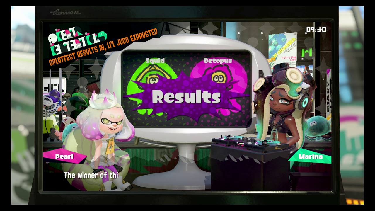 Splatoon 2 - Splatfest #13 (Global): Squid vs. Octopus - Final Results ...