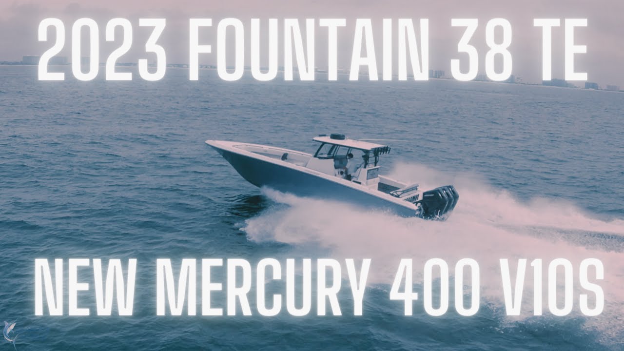 2023 Fountain 38 TE with the ALL NEW Mercury 400 V10s | Walkthrough and ...