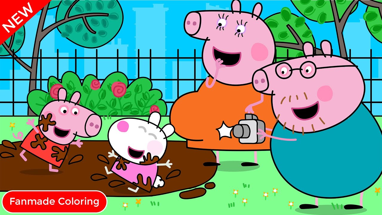 Baby Peppa Pig and Baby Suzy Sheep | Peppa Pig Fanmade Coloring Story ...