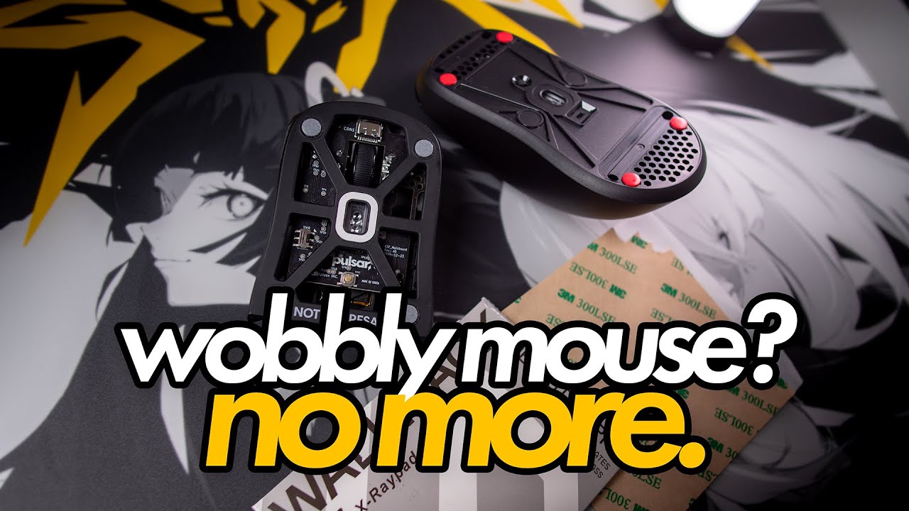 How to fix mouse wobble on a glasspad - Quick and easy tutorial. - YouTube