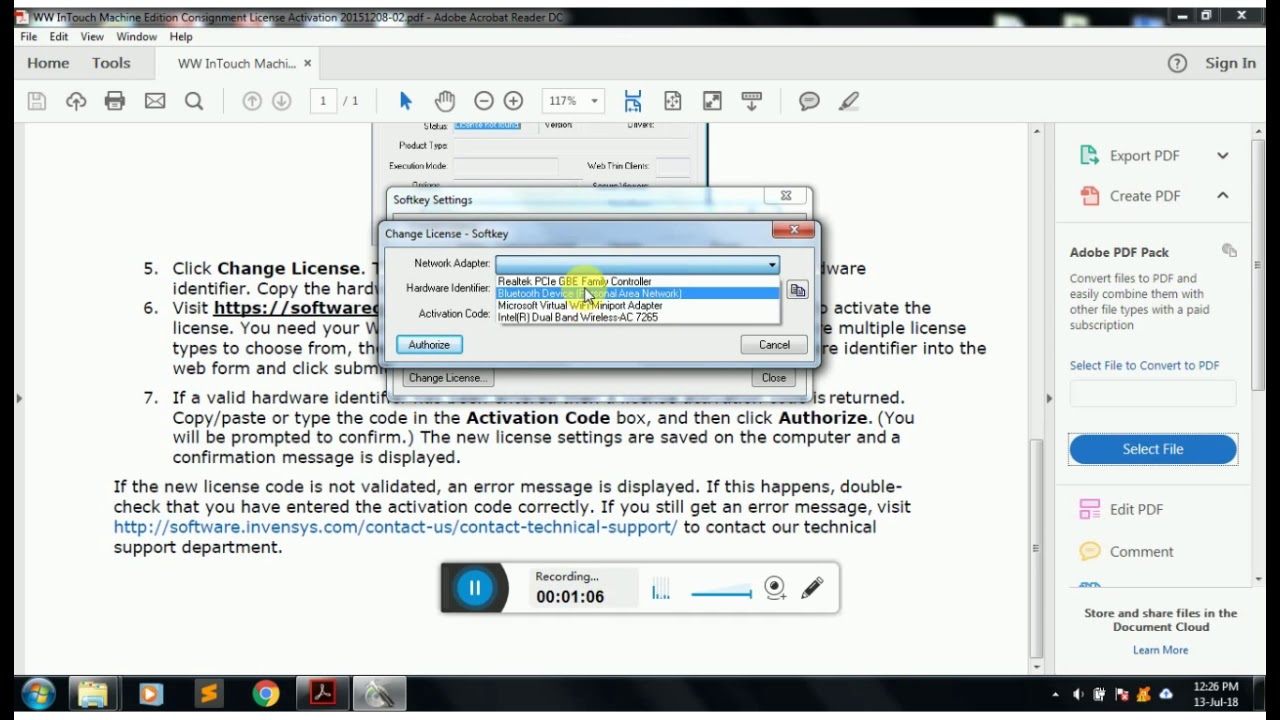 WonderWare InTouch ME SoftKey Licensing - YouTube