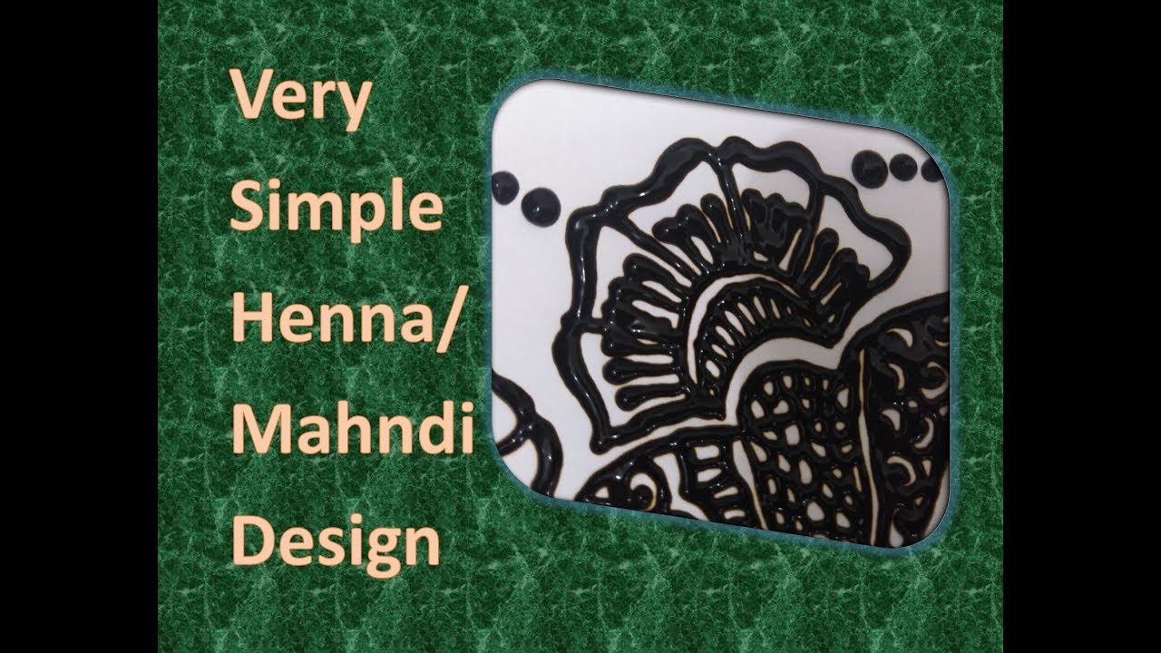New & Simple Mahndi Design 2019 - YouTube