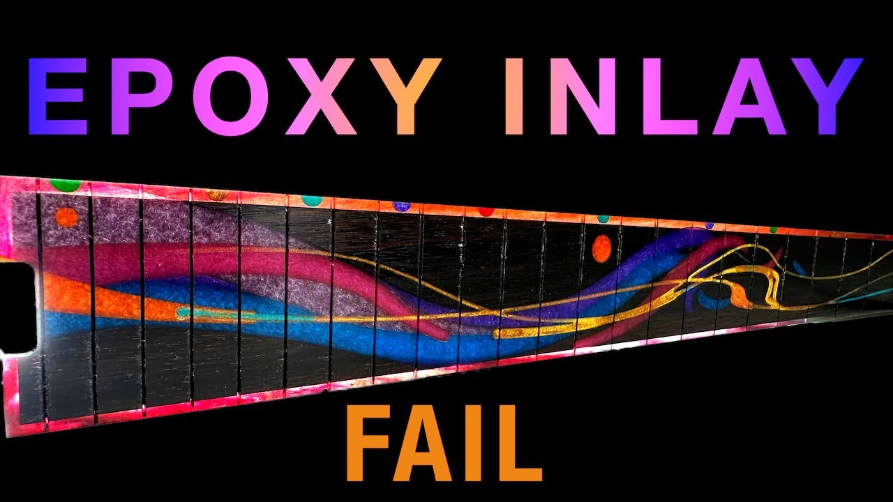 Experiments with Epoxy Fretboard Inlays - YouTube
