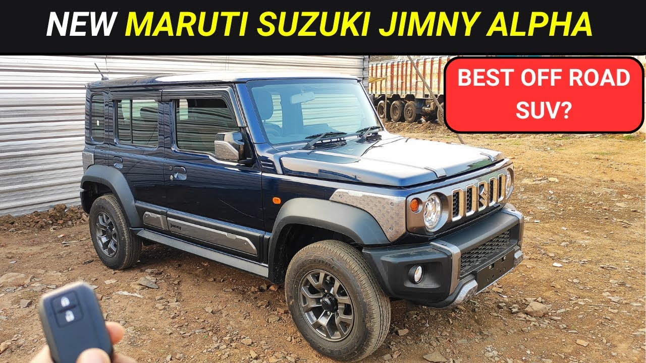 New Maruti Suzuki Jimny Alpha Top Model | Bluish Black Colour ...