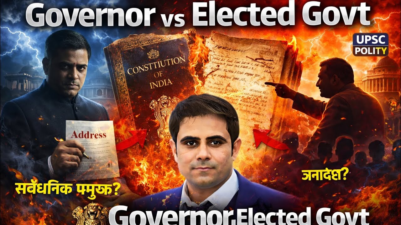 Governor vs Elected Govt: संविधान की आत्मा खतरे में? #news #upsc # ...