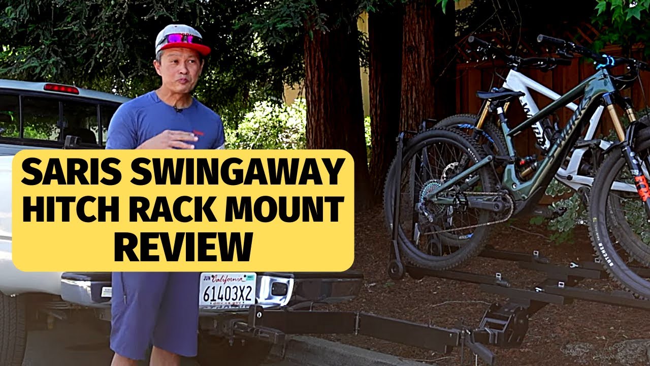 Saris Swing Away Review - side swing hitch rack mount, MTR tray rack ...