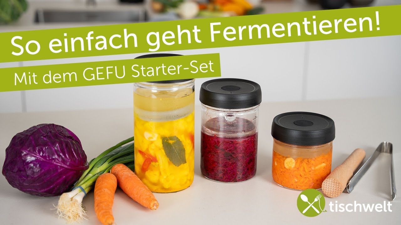 Fermentieren leicht gemacht! | Gemüse haltbar machen mit dem GEFU ...