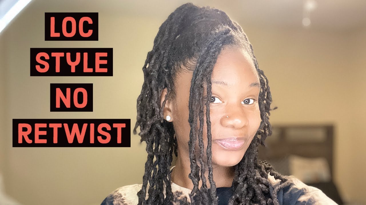 I TRIED A SIMPLE LOC STYLE| No retwist needed - YouTube