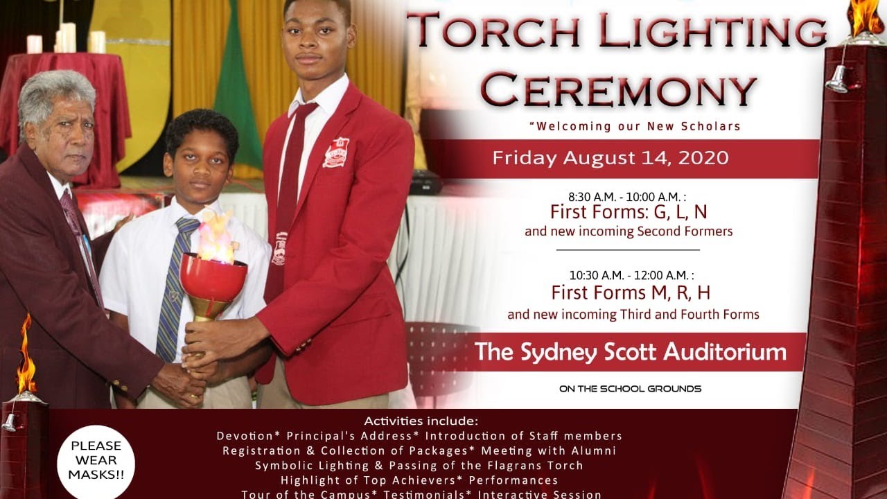 Glenmuir High School PEP Students Torch Lighting Ceremony, August 14 ...