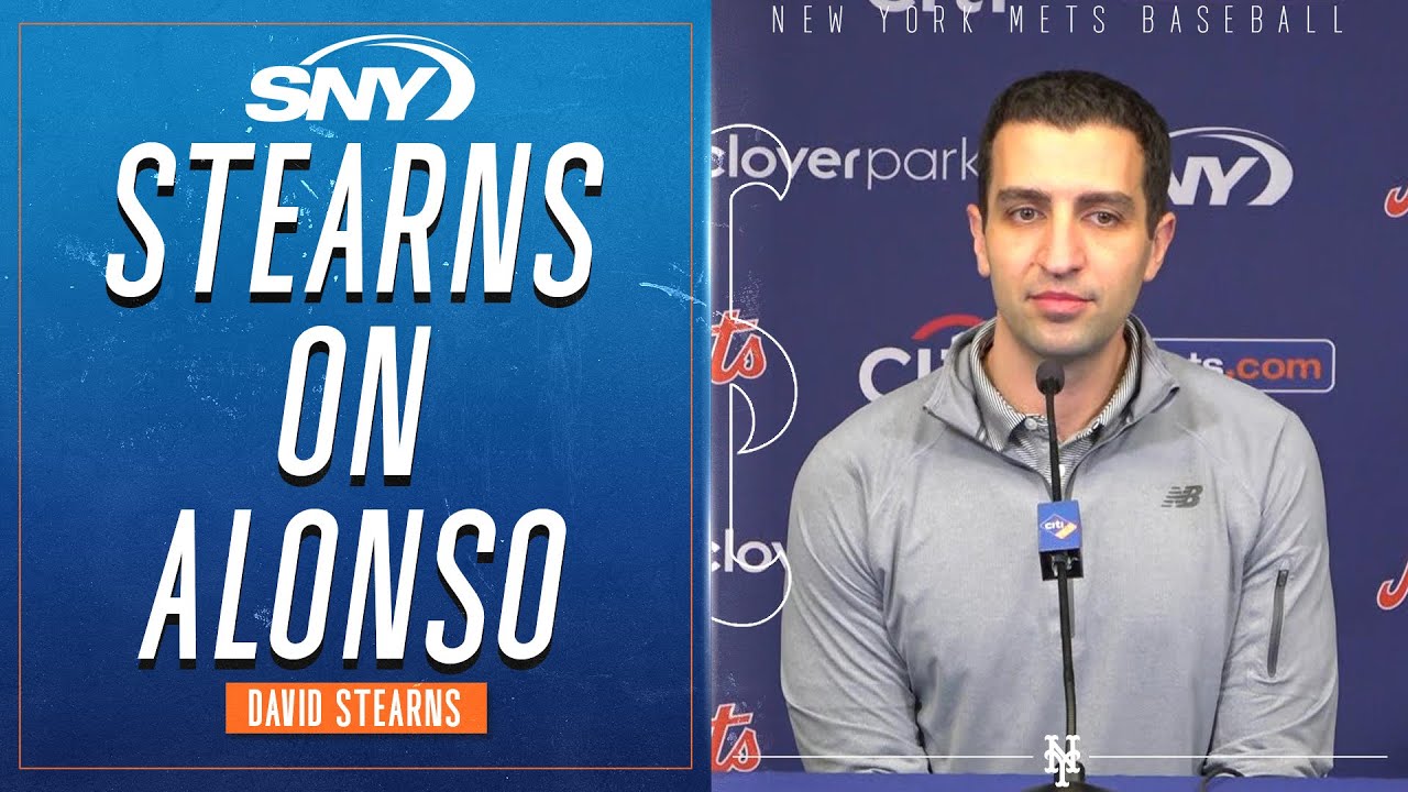 David Stearns discusses Mets star Pete Alonso's contract situation ...