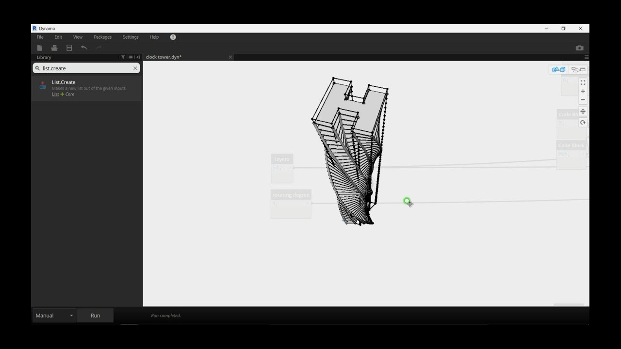 [Revit Dynamo Clock tower design] 1. 다이나모 시계탑 디자인 따라하기 - YouTube