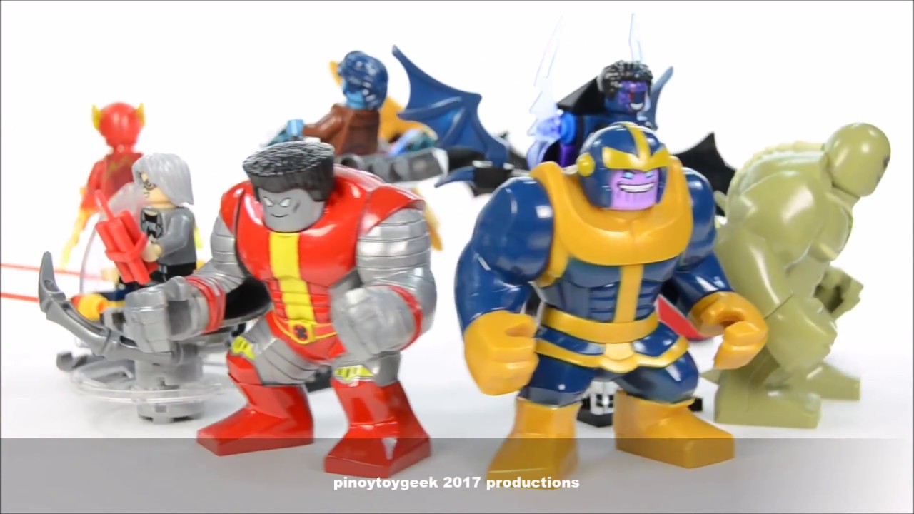 DC's Batman Superman Flash Atom & Marvel's X Men Minifigures & Big ...