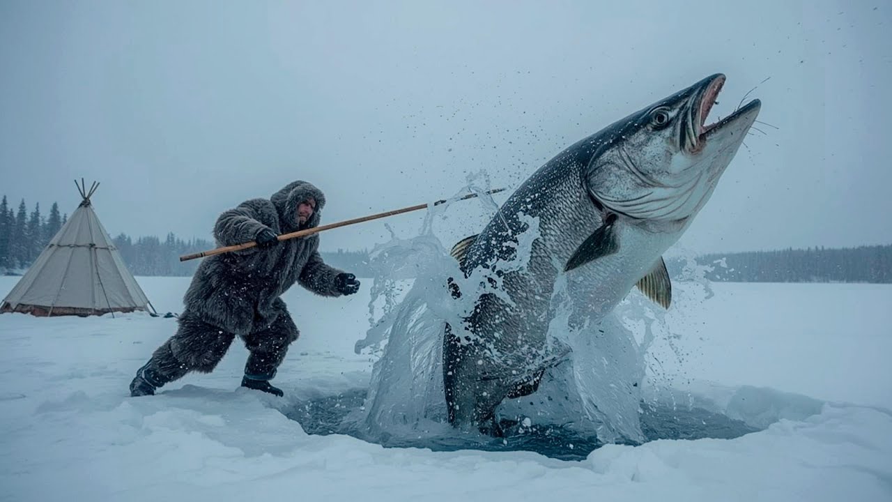 SHOCKING Giant Fish Catch — The Frozen Tundra Reveals Its Monster ...