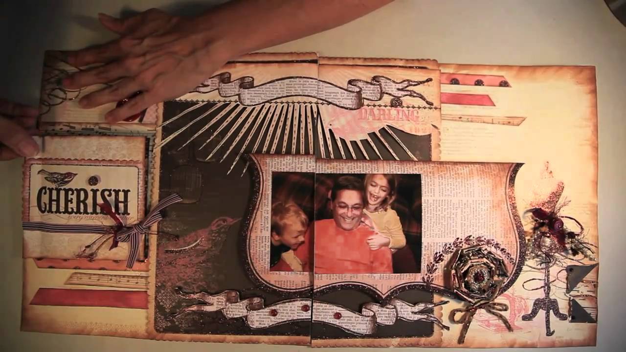 Interactive scrapbooking layout-HIdden Memories # 2 by Cassia-YouTube ...