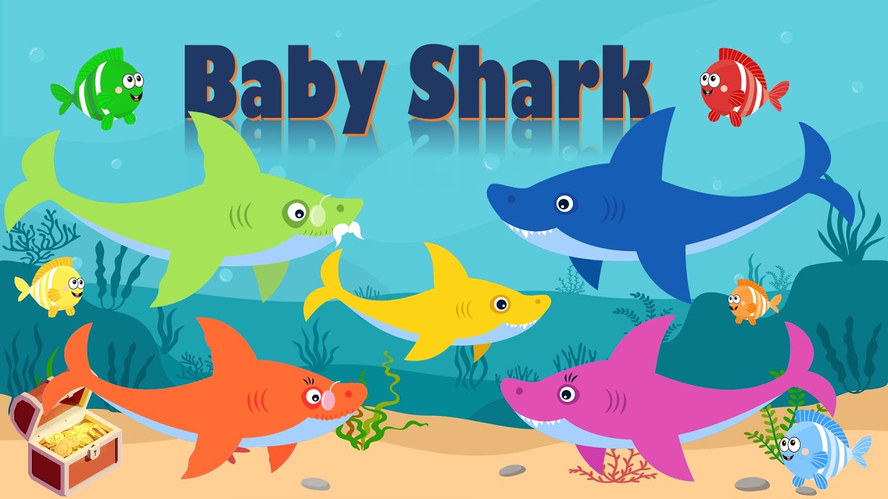 Baby Shark Family | Nursery rhymes for kids | Shark Family | Under the ...