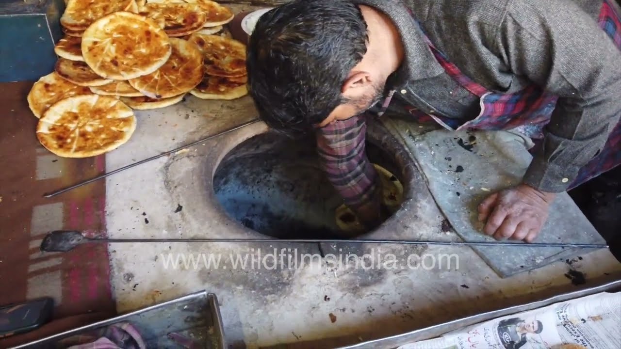 Kashmiri breads being made and sold at a Leh bakery in Ladakh: Kashmiri ...