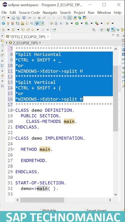 Split Editor Views in ADT Eclipse - YouTube