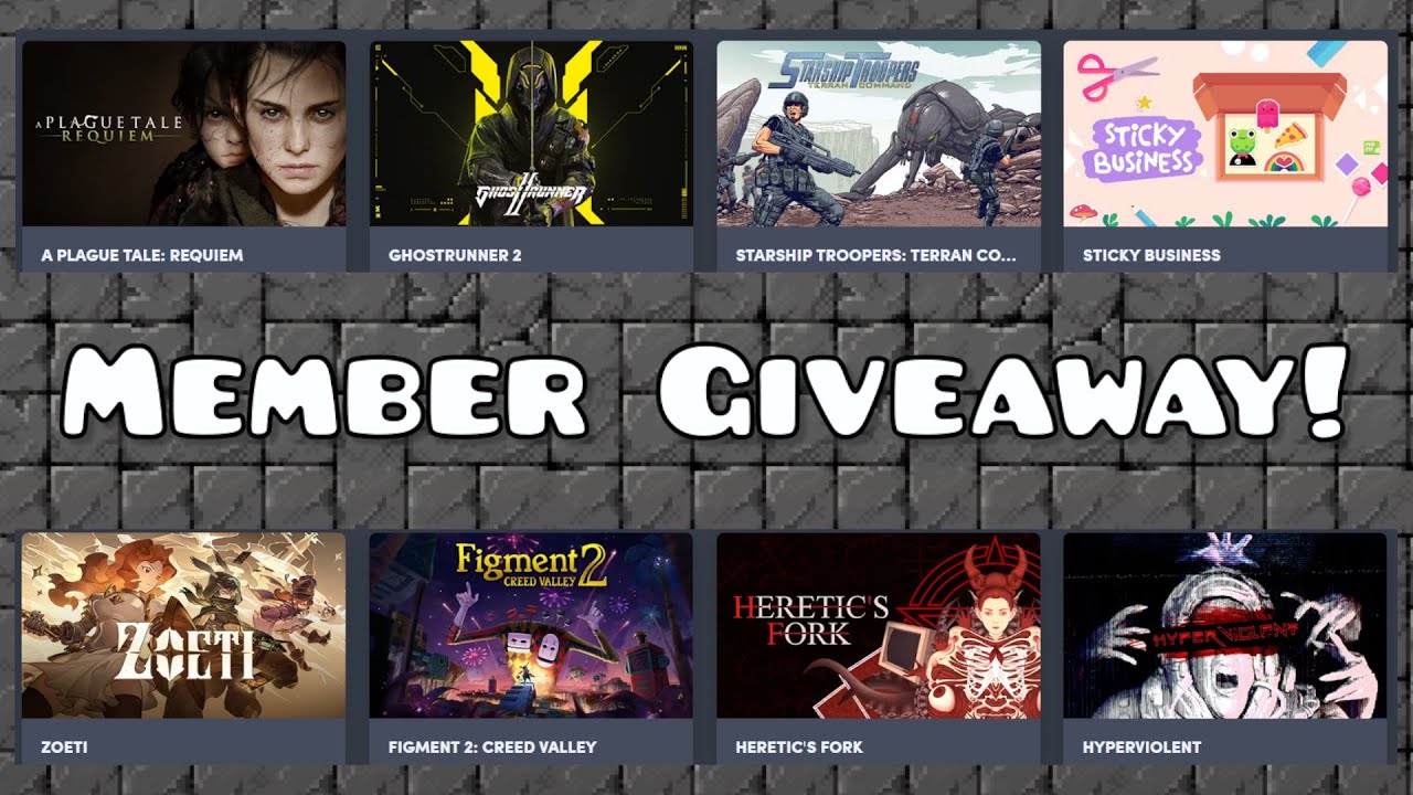 MEMBERS GAME GIVEAWAY! #7 - YouTube