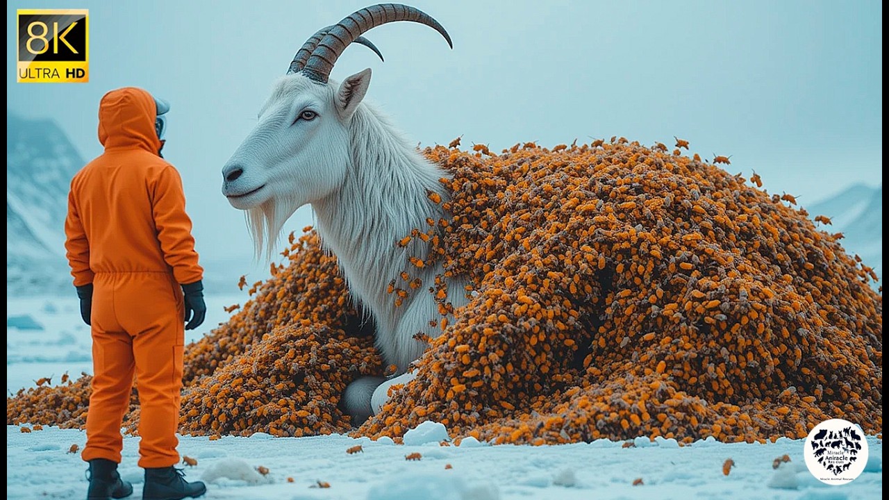 Goat Covered in Millions of Worms and Parasites Saved by Heroic Rescue ...