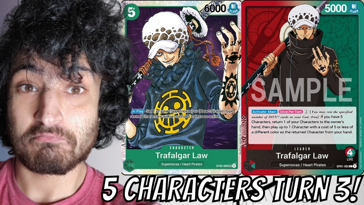(OP02) Trafalgar Law (Red/Green) Deck Profile & Gameplay | One Piece ...