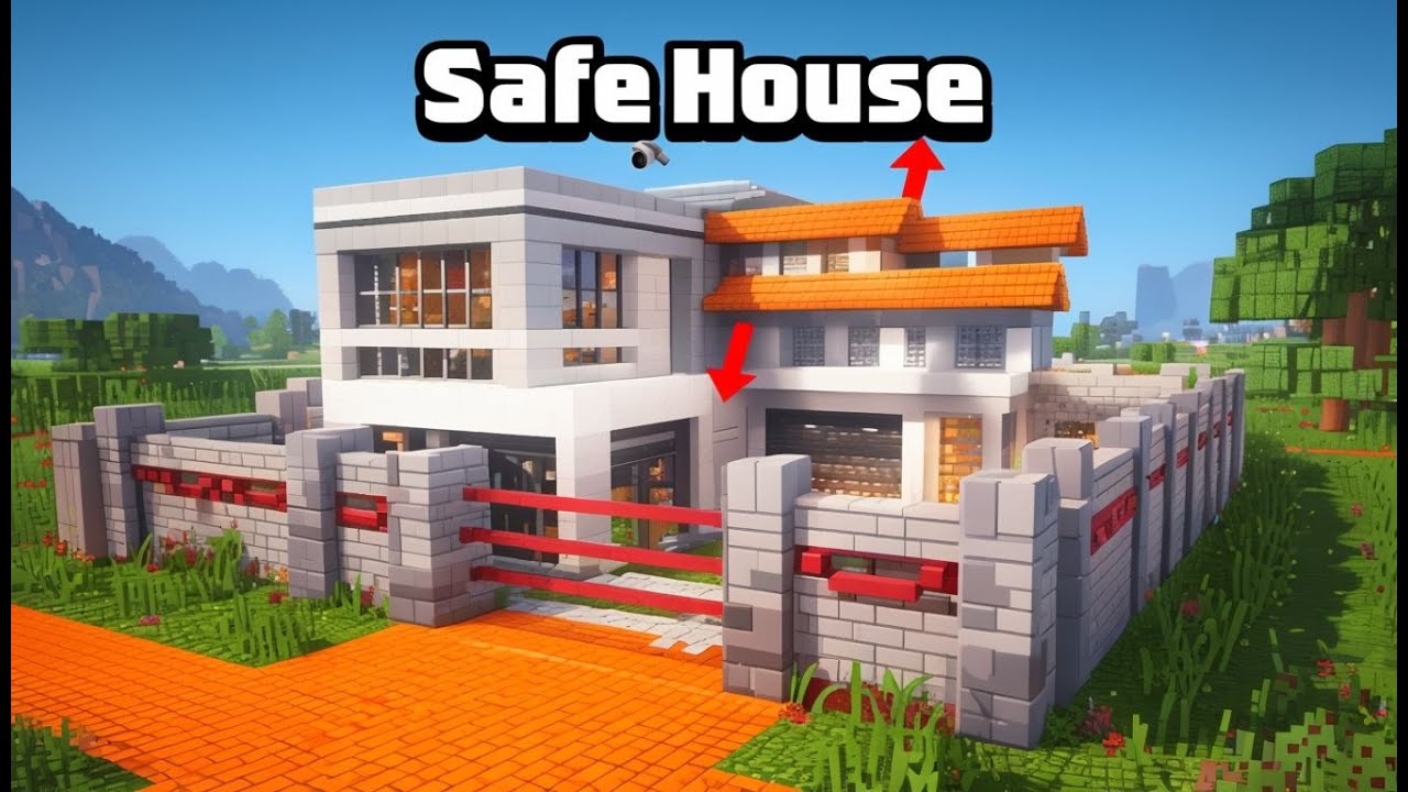 🏰🏹 Building the Safe House in Minecraft! 🌟 #minecraft # ...