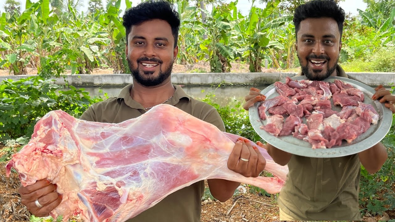 Biggest Beef Leg Piece BBQ | Grilled Beef Leg | Whole Beef Leg Roast ...