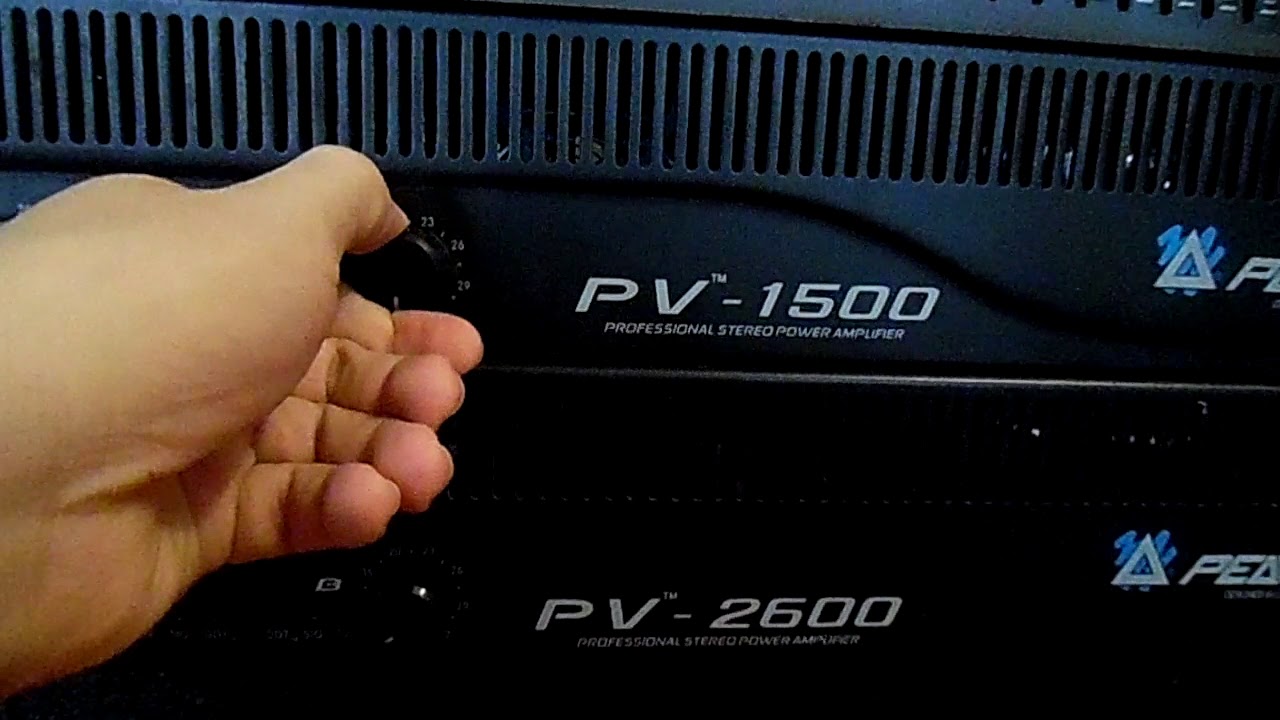 Amplificador Peavey PV1500 Pueba para Mercadolibre. PROAUDIOLARA - YouTube