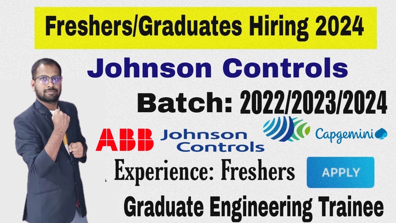 Capgemini New Hiring Announced For Freshers | Johnson Controls, ABB ...