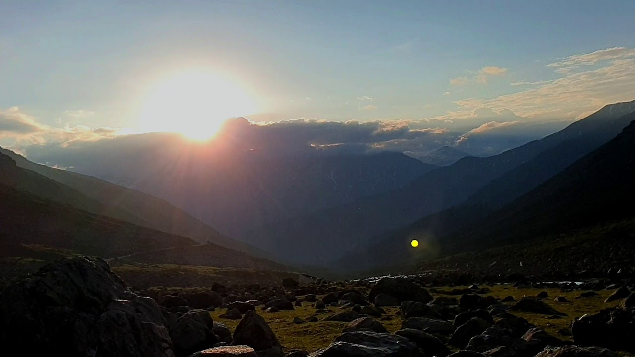 SUN RISE AT MARGAN TOP |CHUHAR NAG| SNOW | ANANTNAG| - YouTube