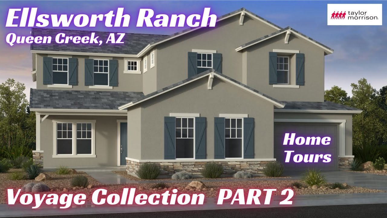 Queen Creek New Home Tours [Ellsworth Ranch|Taylor Morrison|Voyage ...