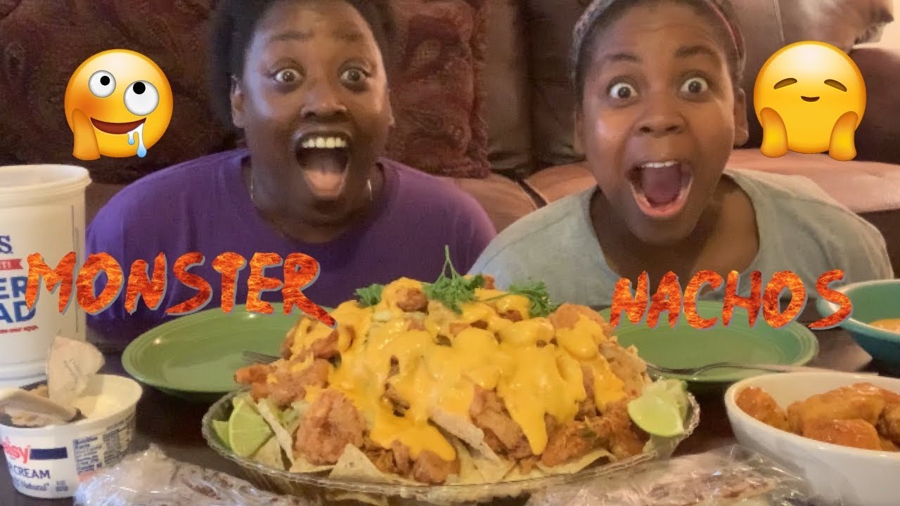 MONSTER NACHOS Mukbang for CHEATDAY - YouTube