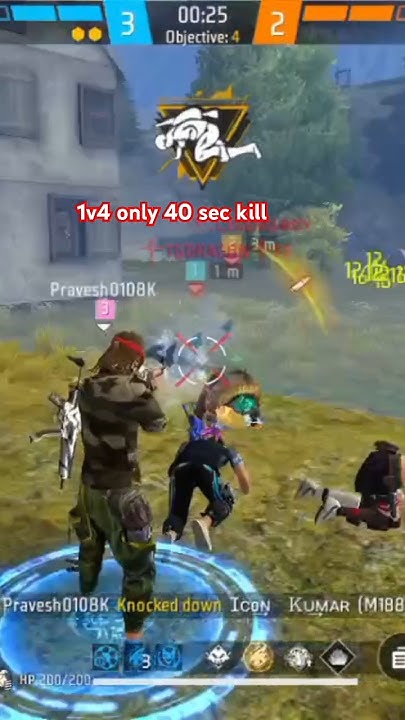 #1v4 40 sec kills #song kar har medaan fateh - YouTube