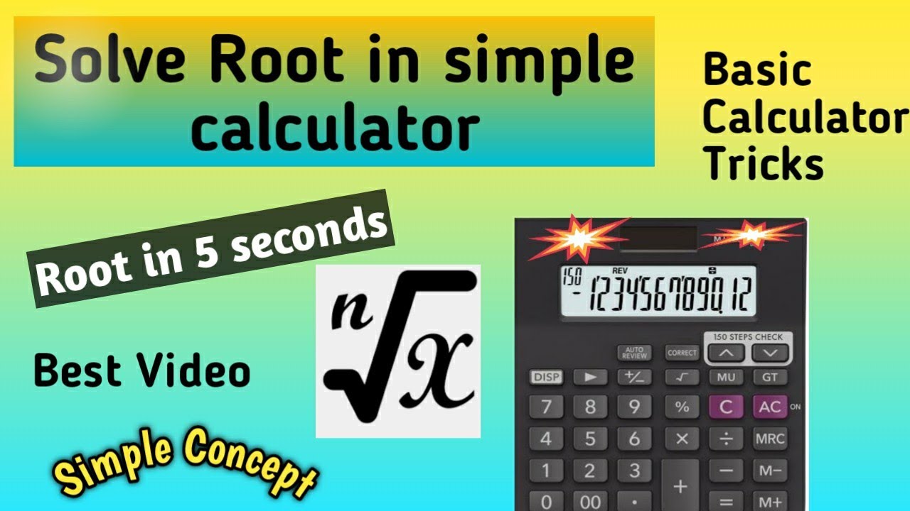How To Find The Cube Root nth Root Of A Number In Simple Calculator How To Find The Cube Root nth Root Of A Number In Simple Calculator