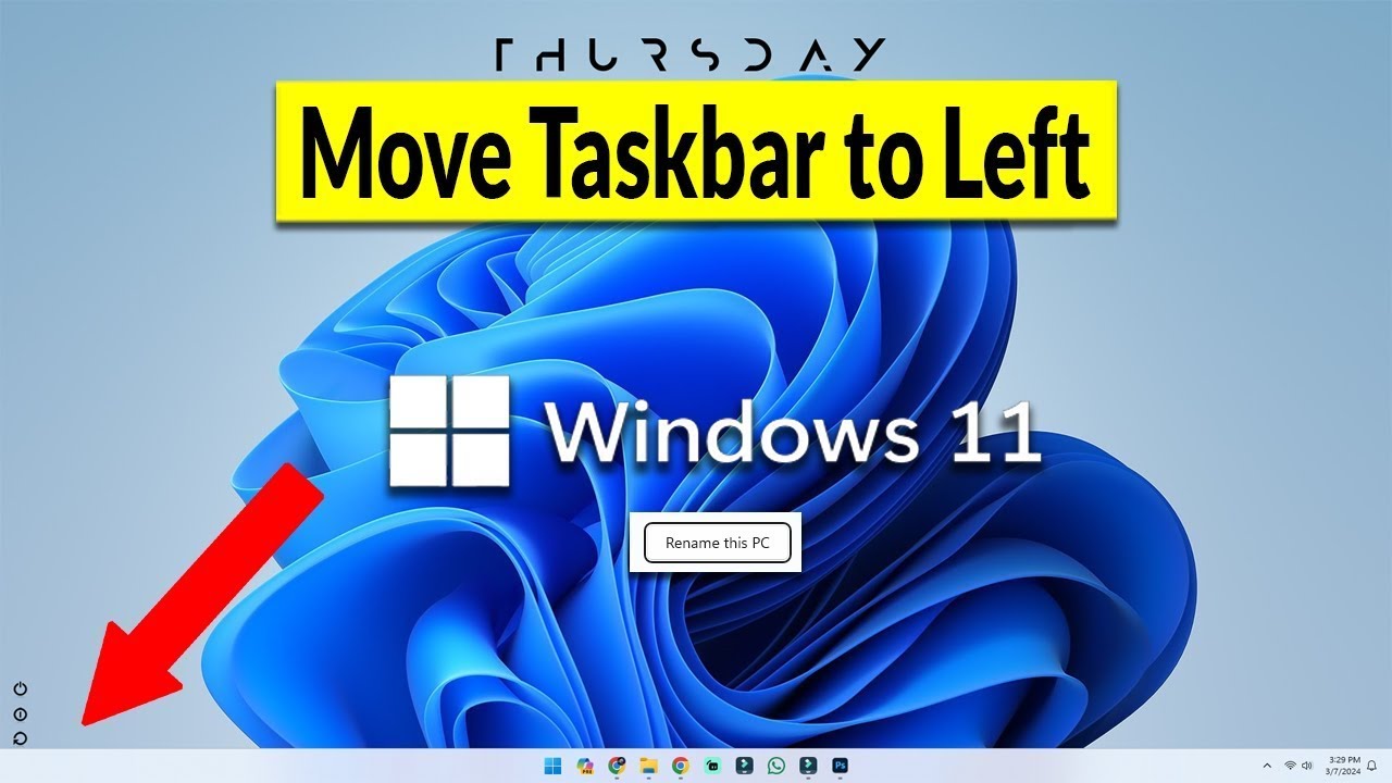 How to Move Taskbar to the Left on Windows 11 Tech Ai - YouTube