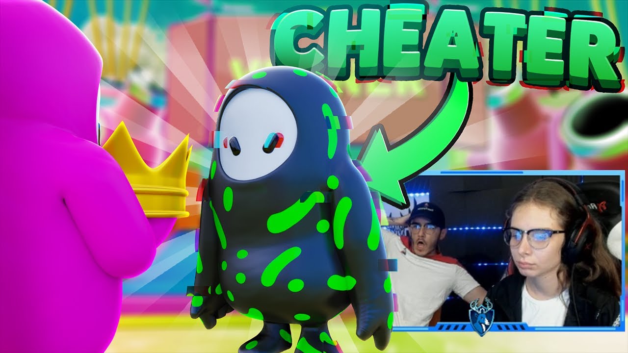 Je RENCONTRE un CHEATER sur FALL GUYS ( ça à mal tourné pour lui ...