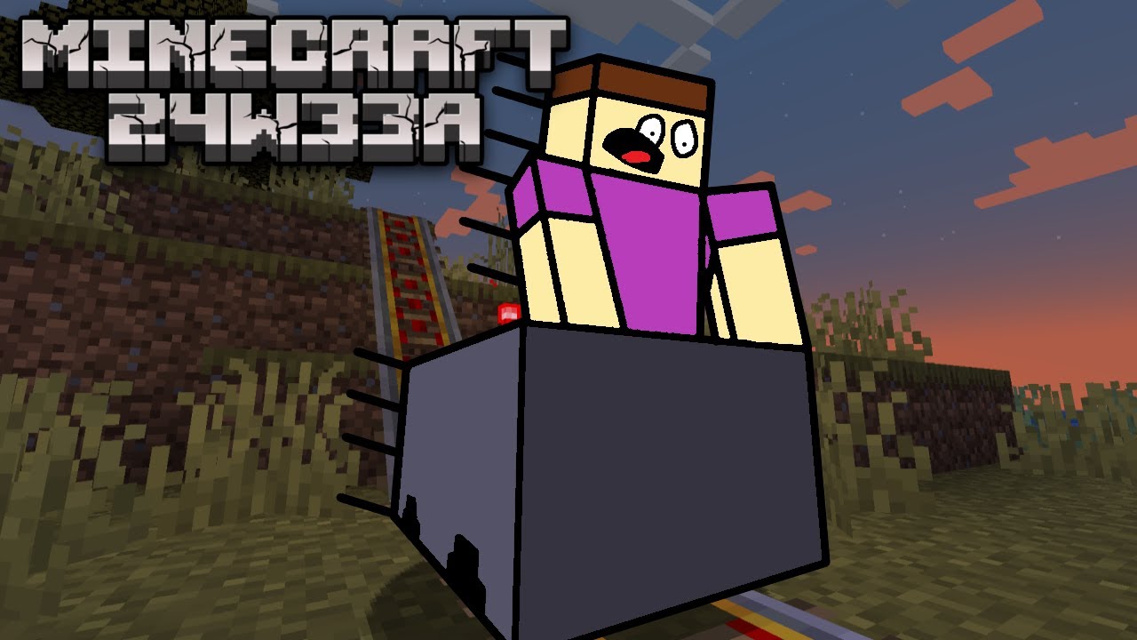 The Minecart Update? (Minecraft 24w33a) (Read Desc) - YouTube