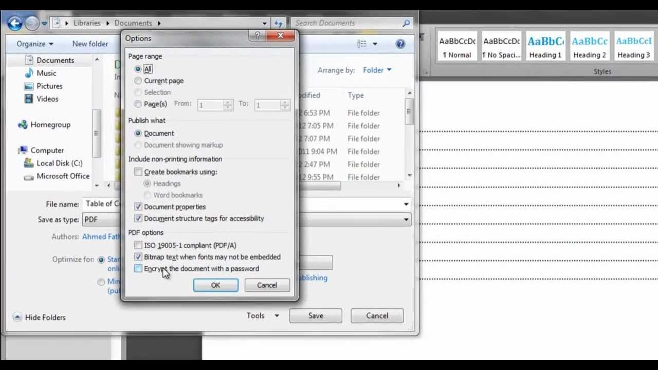 How to make bookmarks for PDF document - YouTube