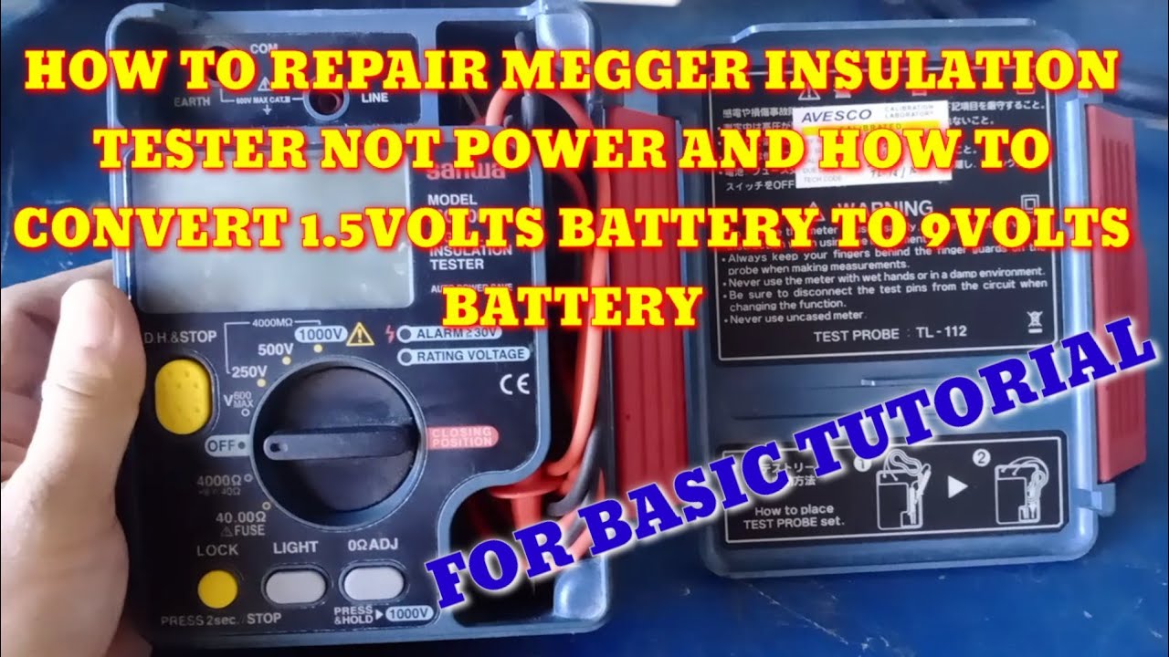 how to repair megger insulation tester not power and how to convert 1 ...